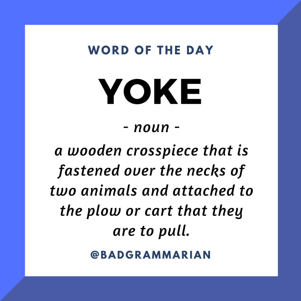Word of the Day: yoke